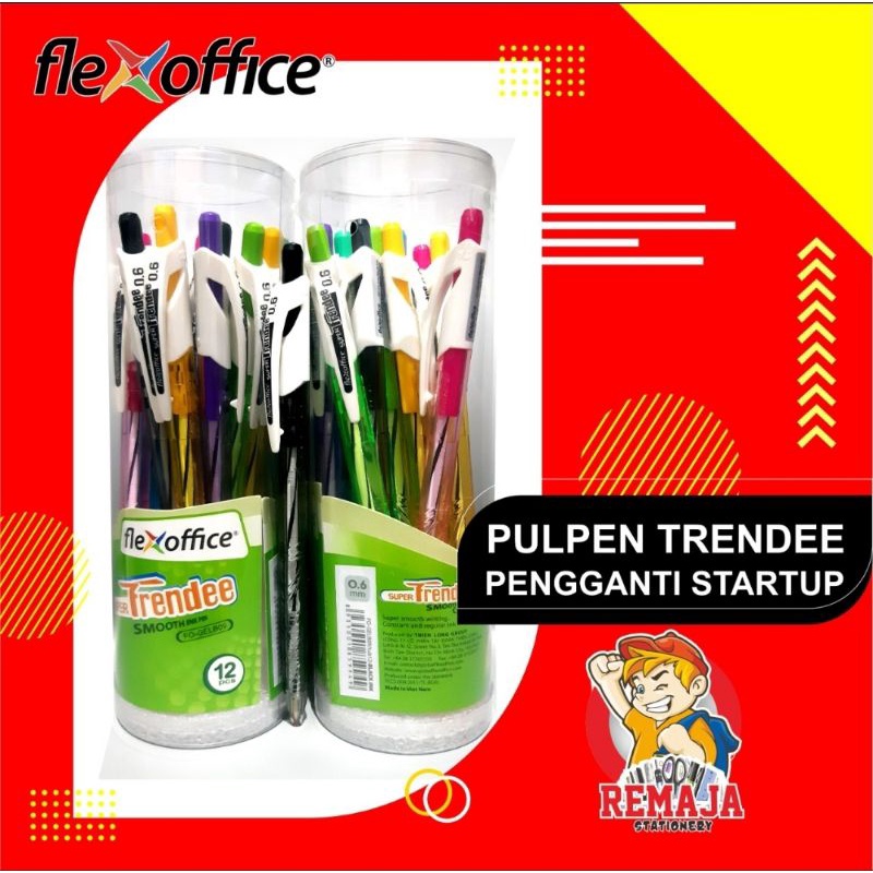 Jual Bolpoin / Pen Flex Office Trendee 0,6mm Tabung | Shopee Indonesia