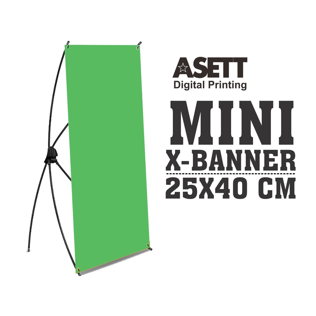 Jual Cetak Mini X-Banner (21x29.7cm A4) + Free Laminasi (Doff / Glossy ...