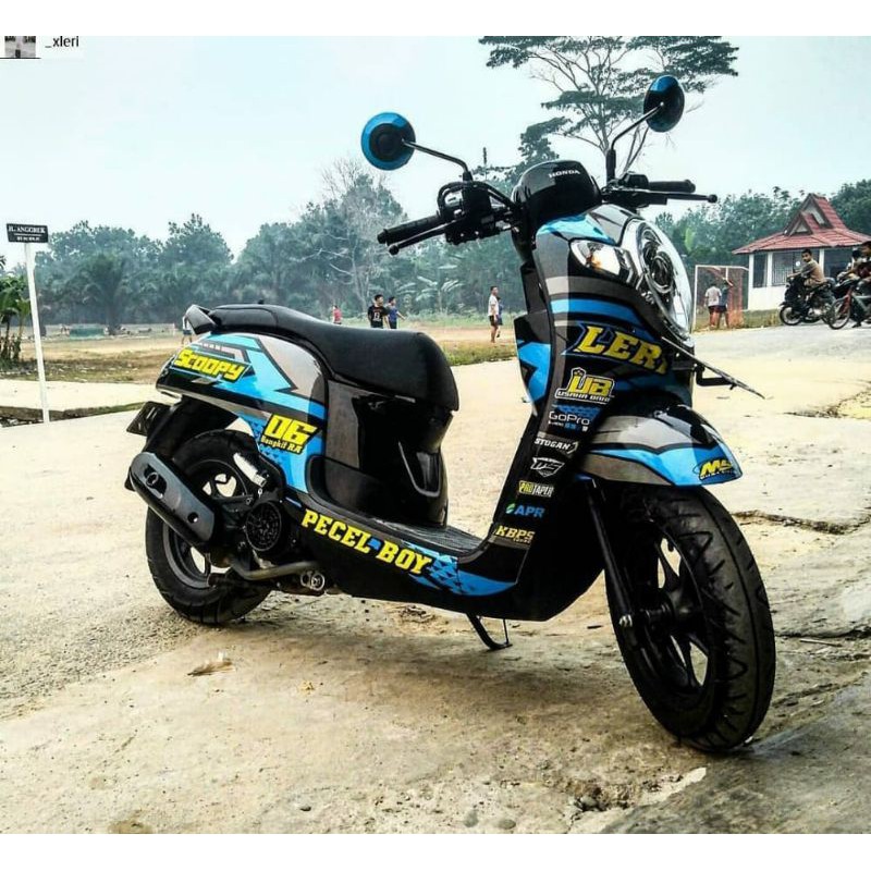 Jual Decals stiker motor scoopy all tipe simpel desain | Shopee Indonesia