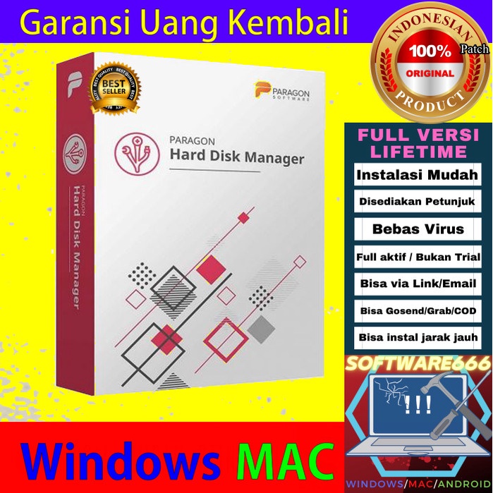 Jual Software HDD Recovery dan Manajemen:Paragon Hard Disk Manager 17 ...