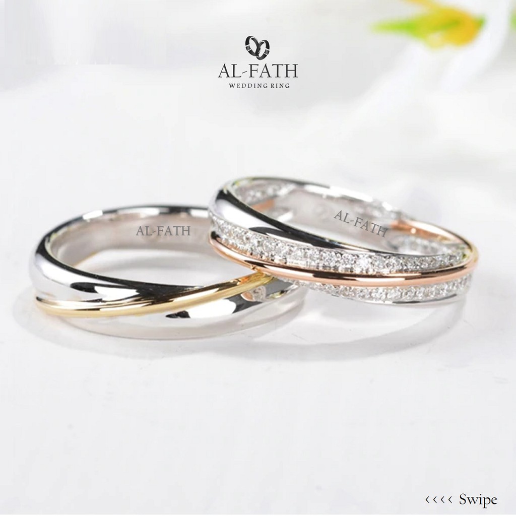 Jual Cincin Kawin Couple Perak Nikah Pasangan Tunangan Lamaran ...