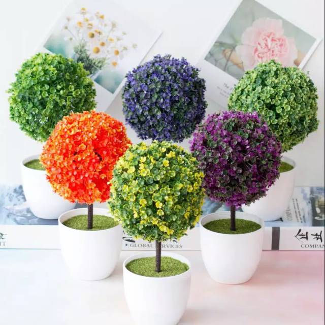 Jual TANAMAN BONSAI BULAT ARTIFICIAL / POHON BULAT BONSAI ARTIFISIAL ...