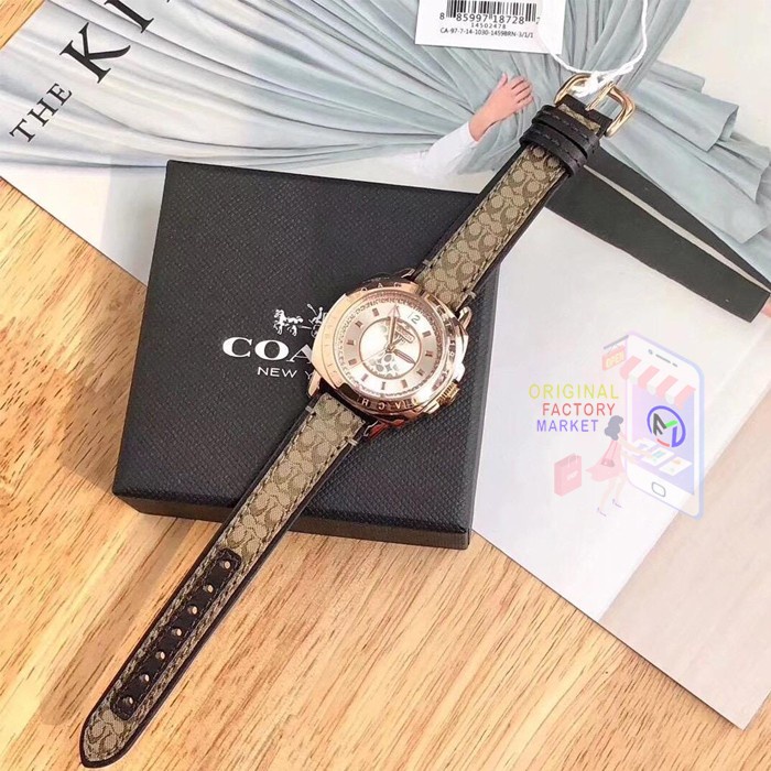 Jual JAM TANGAN COACH Watch in Signature ORIGINAL Classic New Fullset ...