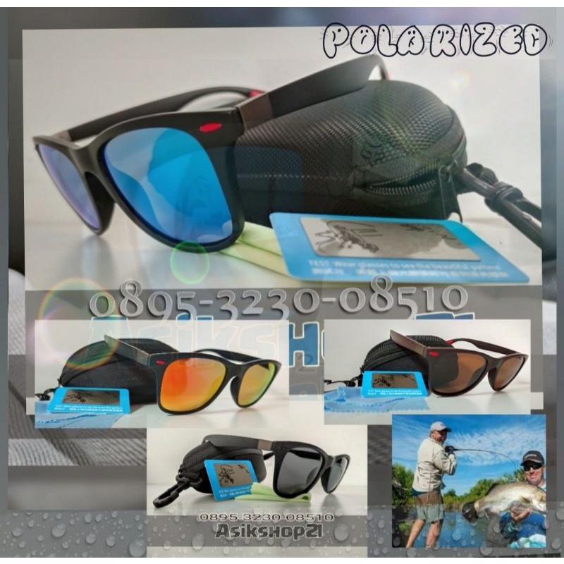 Jual kacamata polarized anti silau memancing paser ikan mengemudi & bersepeda | Shopee Indonesia
