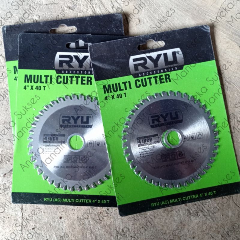 Jual MULTI CUTTER RYU 4"X40T MATA GERINDA POTONG / GERGAJI KAYU PIPA ...