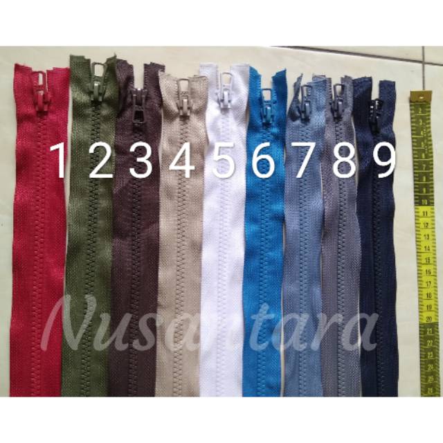Jual Resleting /Risleting /Zipper jaket YEE 60cm / 24" murah satuan ...