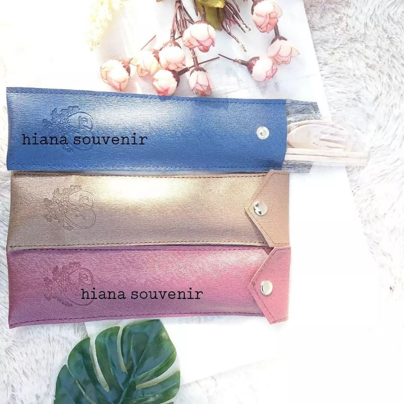 Jual Pouch kemasan sendok jerami / DOMPET sendok / dompet metalik Embos ...