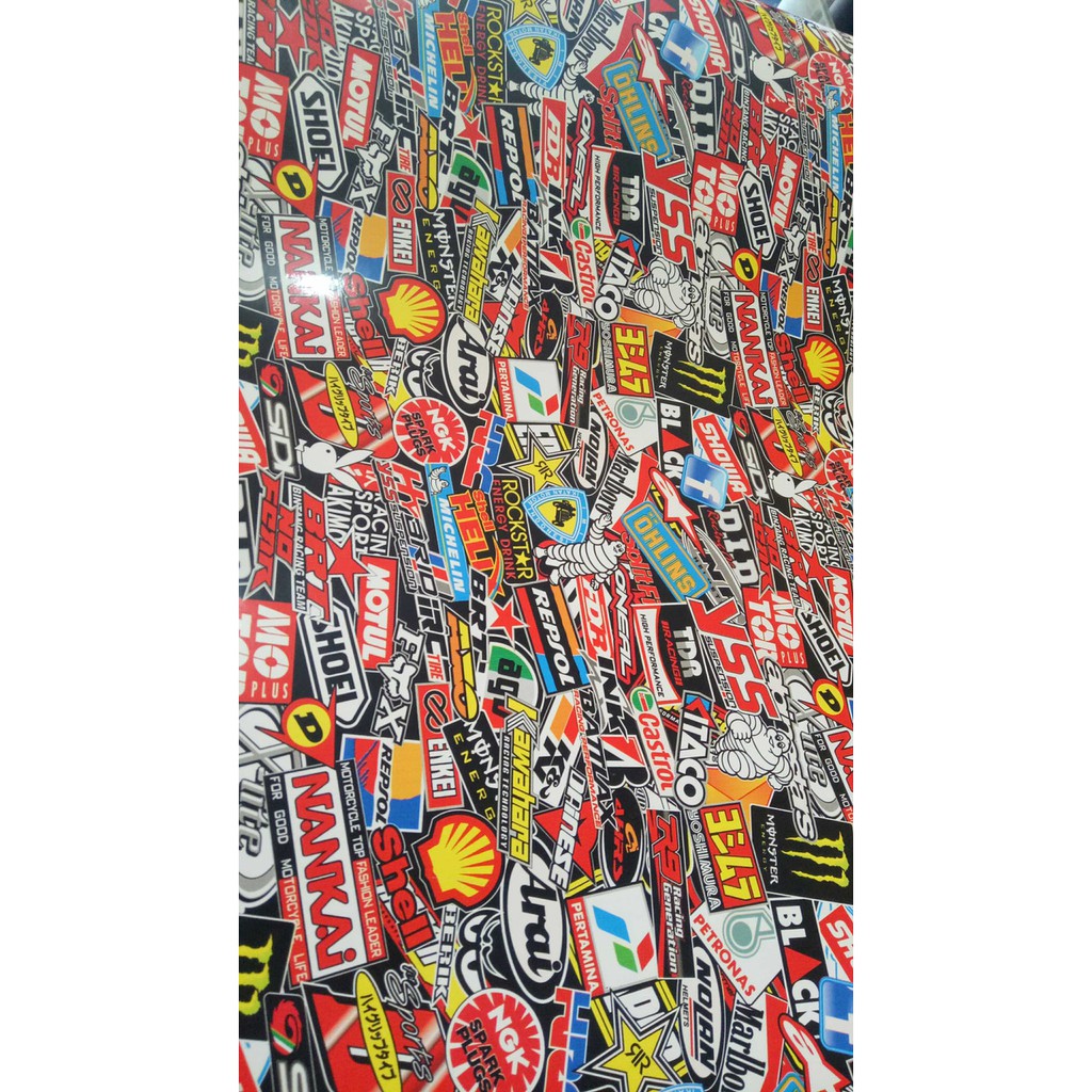 Jual Stiker Motif Racing (utk Motor/Mobil by StickerMart) | Shopee ...