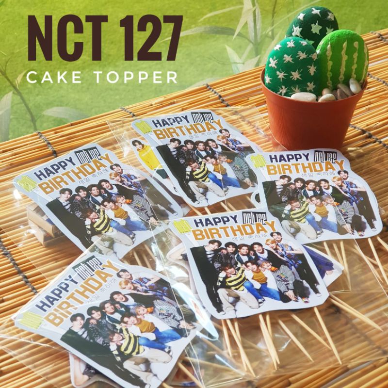 Jual NCT 127 Kpop Birthday Cake Topper 1 set isi 10 pc | Shopee Indonesia