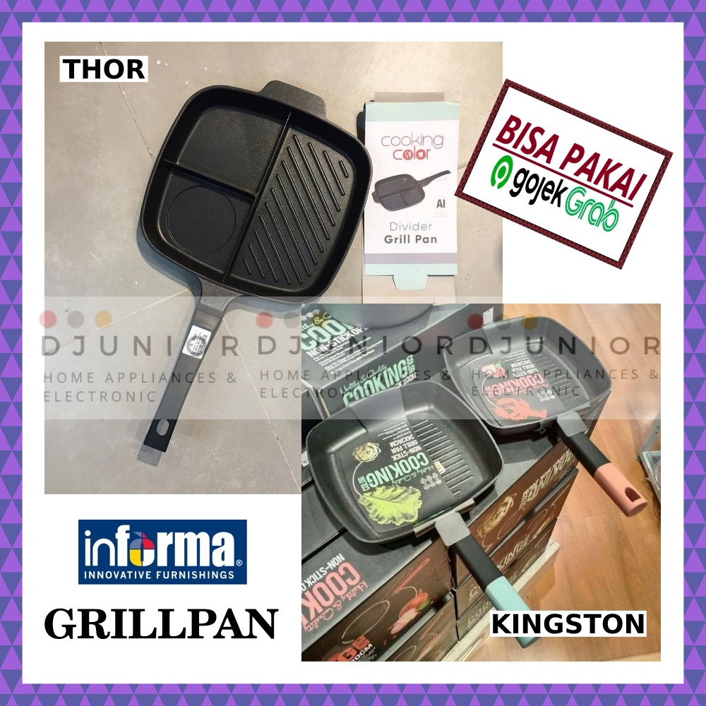Jual INFORMA - COOKING COLOR GRILL PAN GRILLPAN / ALAT PEMANGGANG WAJAN ...