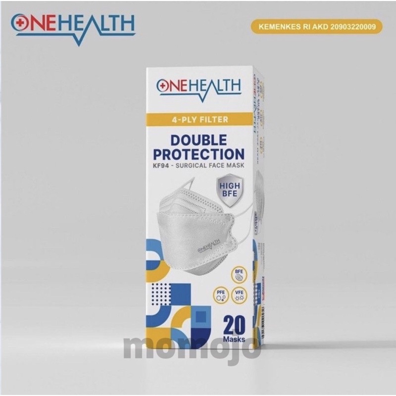 Jual ONEHEALTH Masker Medis KF94 4 ply One Health Surgical Face Mask ...