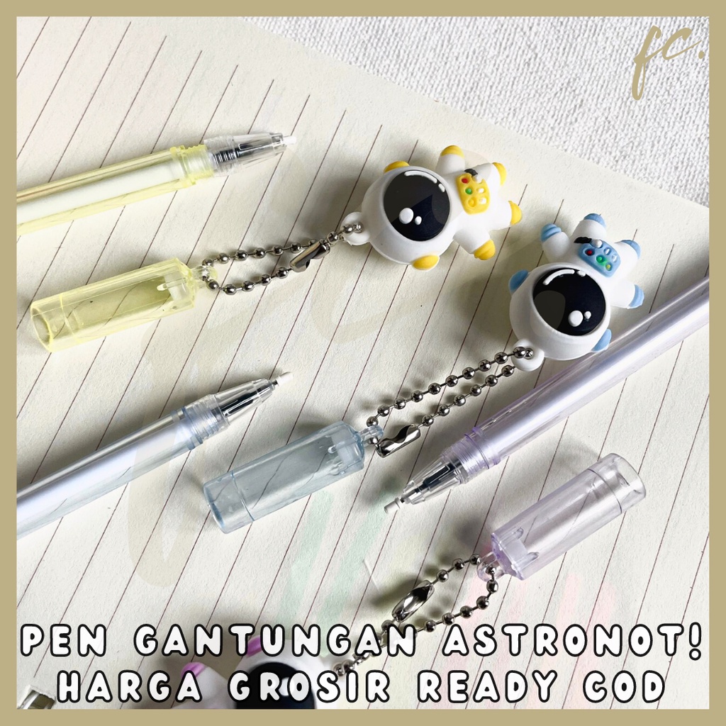 Jual Pen / Pulpen Gel Gantungan Astronot Luar Angkasa Spaceship Space ...