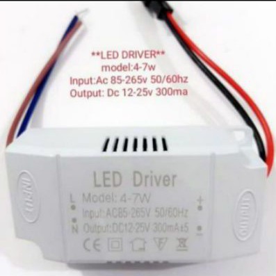 Jual Led driver 4-7 watt/ballas/trafo/driver/led driver/ballas lampu ...