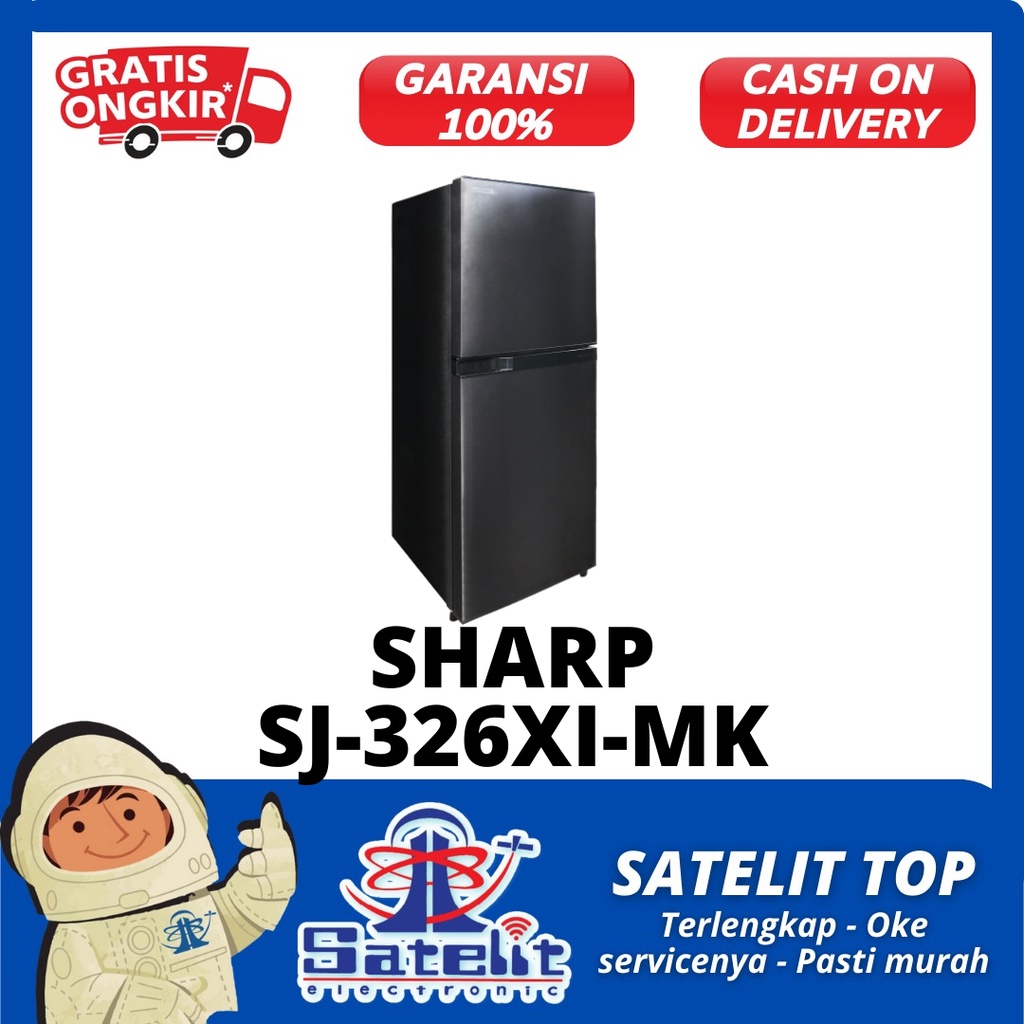 Jual KULKAS / REFRIGERATOR / LEMARI ES 2 PINTU SHARP SJ-326XI-MK | Shopee Indonesia
