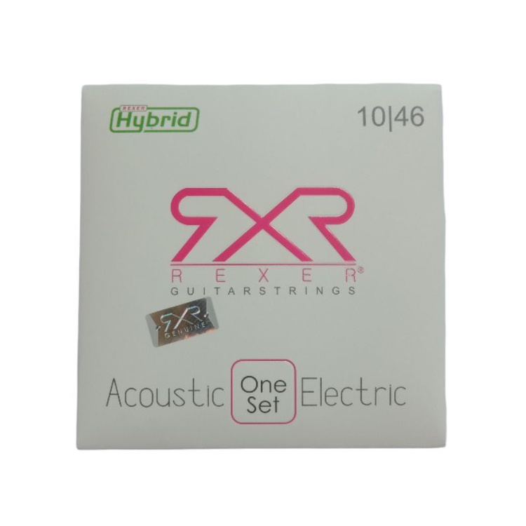 Jual Senar Gitar REXER Acoustic Electric Hybrid 010-046 ( 1.set ...