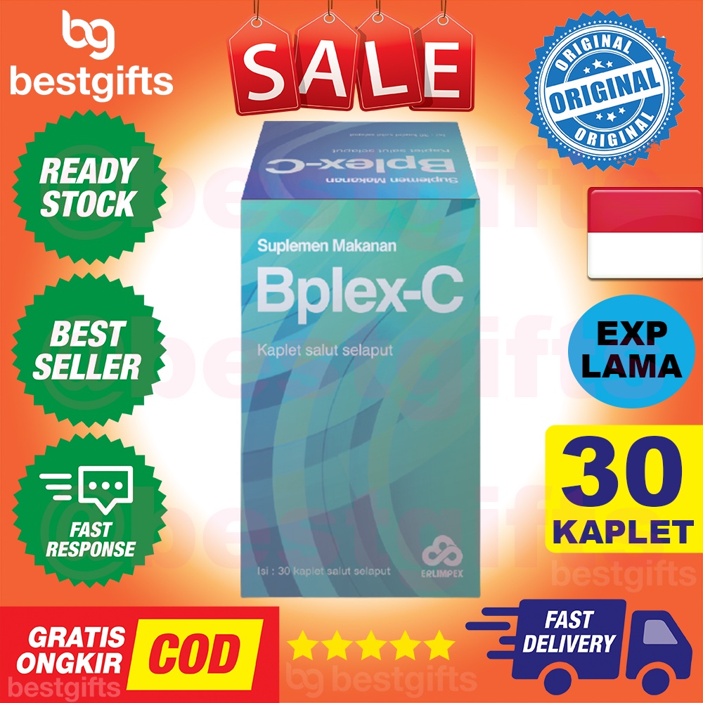 Jual ERLIMPEX BPLEX-C BPLEX B PLEX VITAMIN B COMPLEX KOMPLEKS VIT C 500 ...