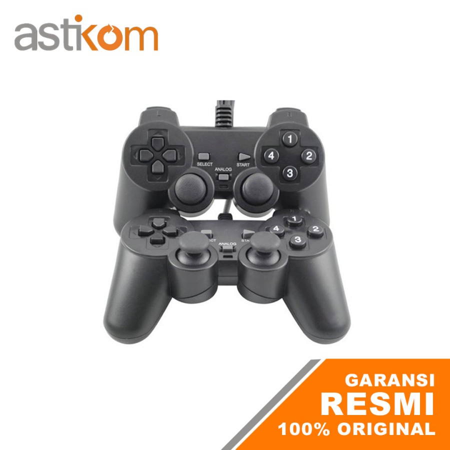 Jual Gamepad Game Pad Double Usb Eyota Hitam Stik PS PC JOYSTICK PC ...