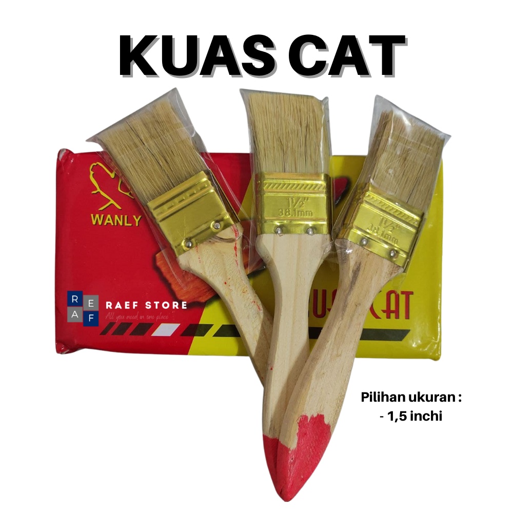 Jual KUAS CAT UKURAN 1,5 INCHI | Shopee Indonesia