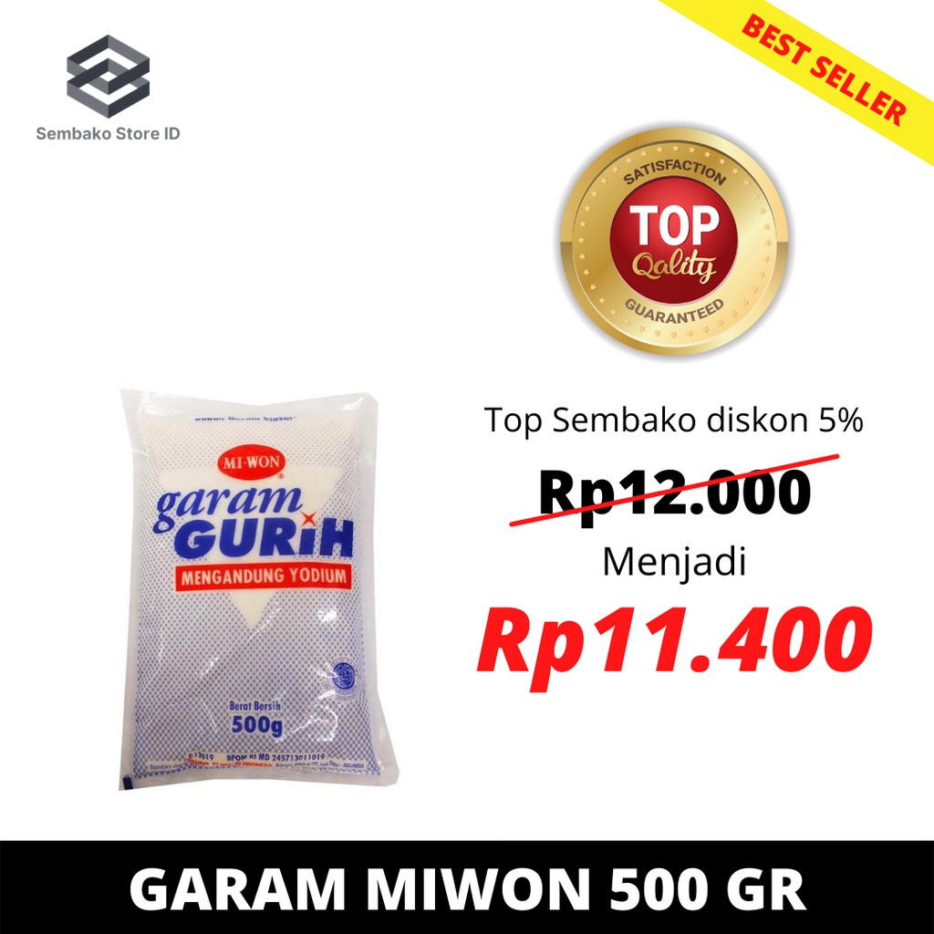 Jual Garam Miwon 500 gr | Shopee Indonesia
