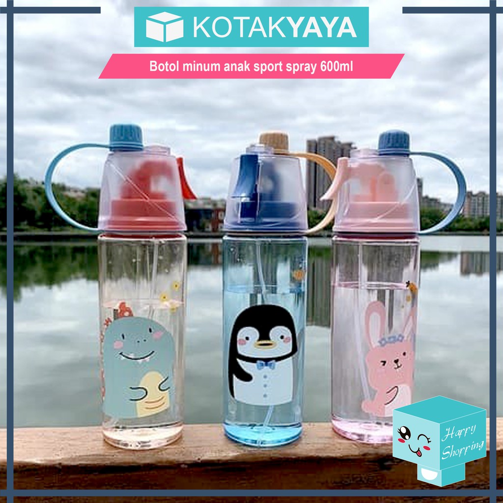 Jual Botol minum sport spray 600ml / botol minum anak anak | Shopee ...
