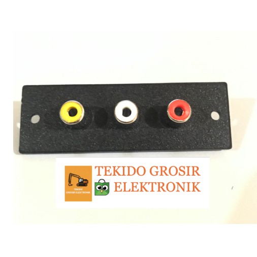 Jual Soket RCA 3Pin 3 PIN Body Biasa Socket Input RCA | Shopee Indonesia