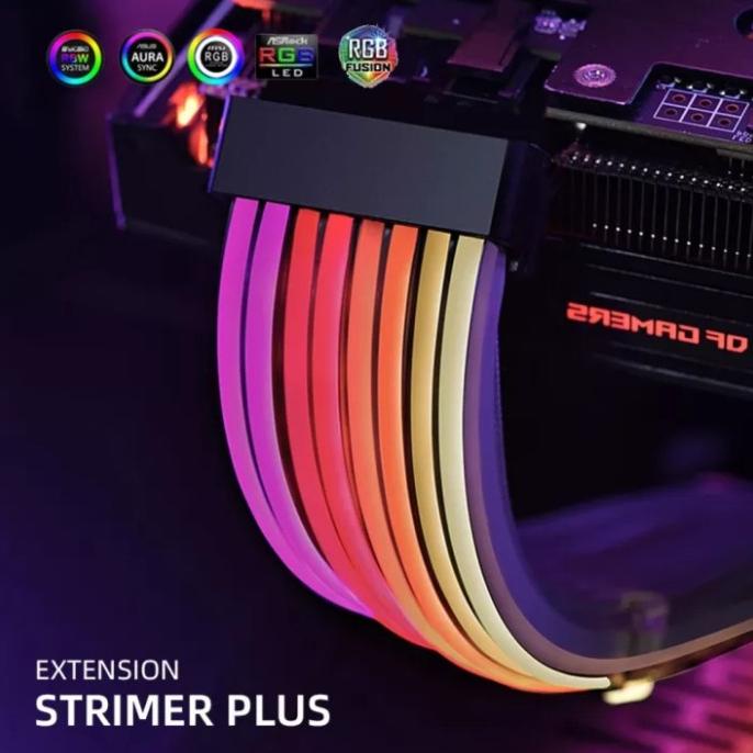 Jual LIAN LI ADDRESSABLE RGB ARGB STRIMER PLUS 24 PIN MOTHERBOARD PSU ...