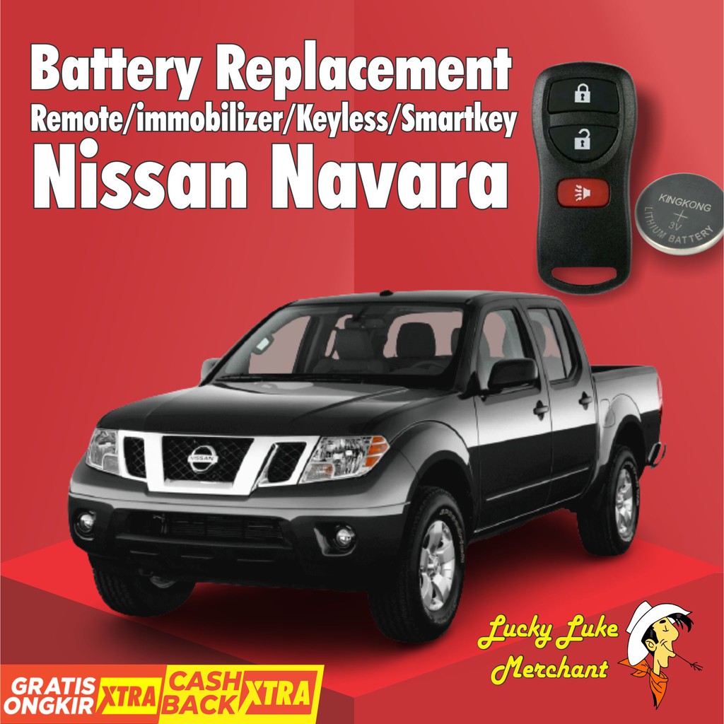 Jual baterai remote kunci mobil Nissan Navara immobilizer keyless smart ...