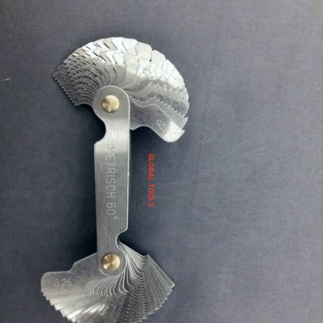 Jual Mal Drat metric inchi pitch gauge metrisch withworth alat pengukur ...