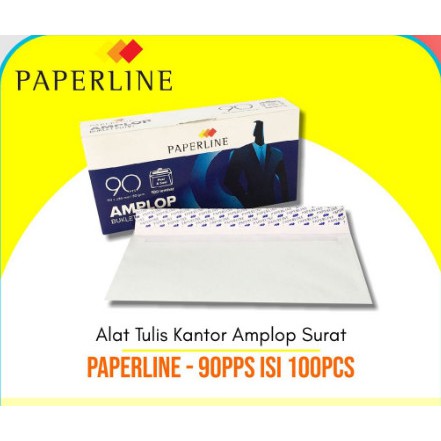 Jual Amplop Paperline 90 Amplop Putih Polos Dengan Perekat isi 100 ...
