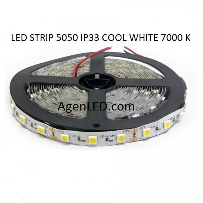 Jual Lampu LED Strip 5050 IP33 7000K IP-33 INDOOR PUTIH Cool White 7000 ...