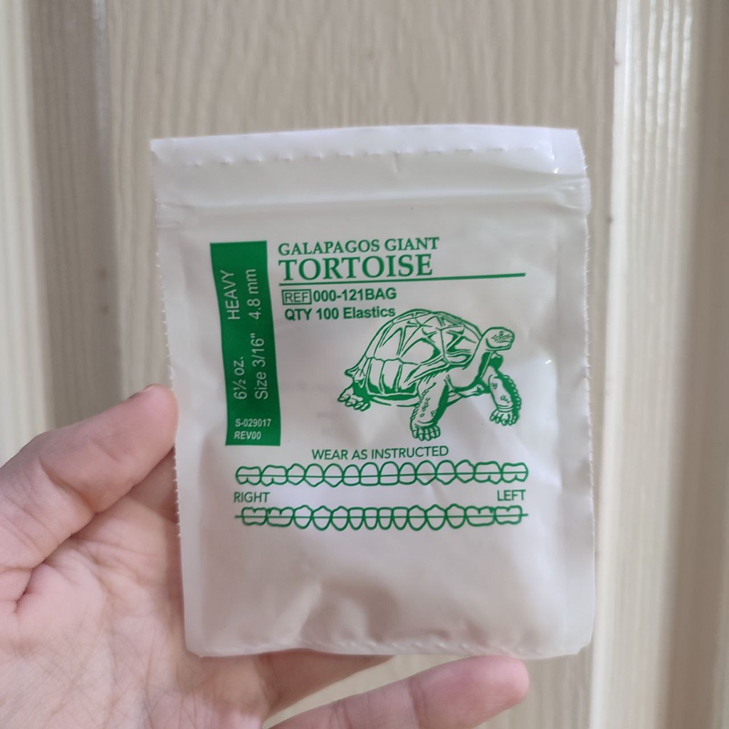 Jual Karet Elastic American Orthodontics Heavy Tortoise Per Pcs ...