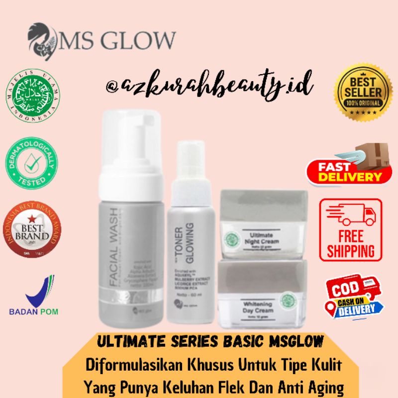 Jual Ms Glow Ultimate Basic Series Free pouch#msglow skincare | Shopee Indonesia