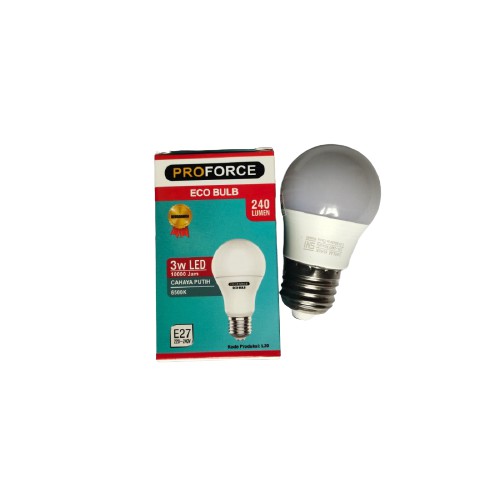 Jual Lampu LED PROFORCE ECO BULD Bohlam 3 Watt | Shopee Indonesia