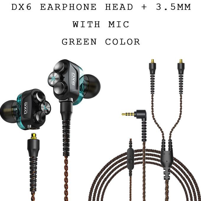Jual PLEXTONE DX6 Earphone Bluetooth Gaming Headset Jack Headphone Type C - Hijau, Jack 3.5 mm ...