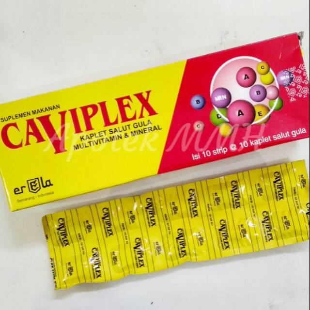 Jual Caviplex Multivitamin strip isi 10 kaplet | Shopee Indonesia