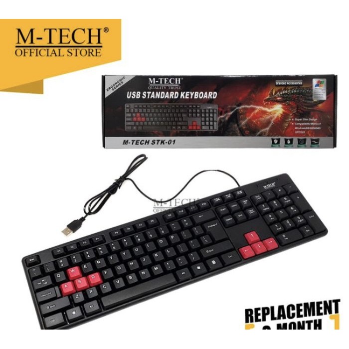 Jual KEYBOARD M-TECH USB STANDARD | Shopee Indonesia