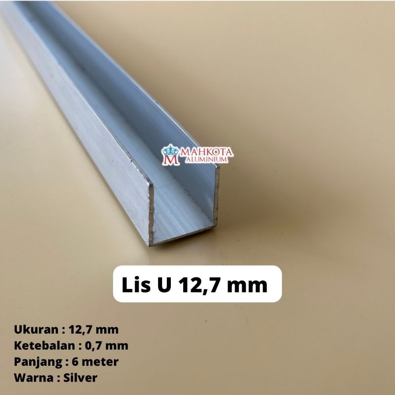 Jual Lis U Alumunium ½ inch (12,7 mm) | Shopee Indonesia