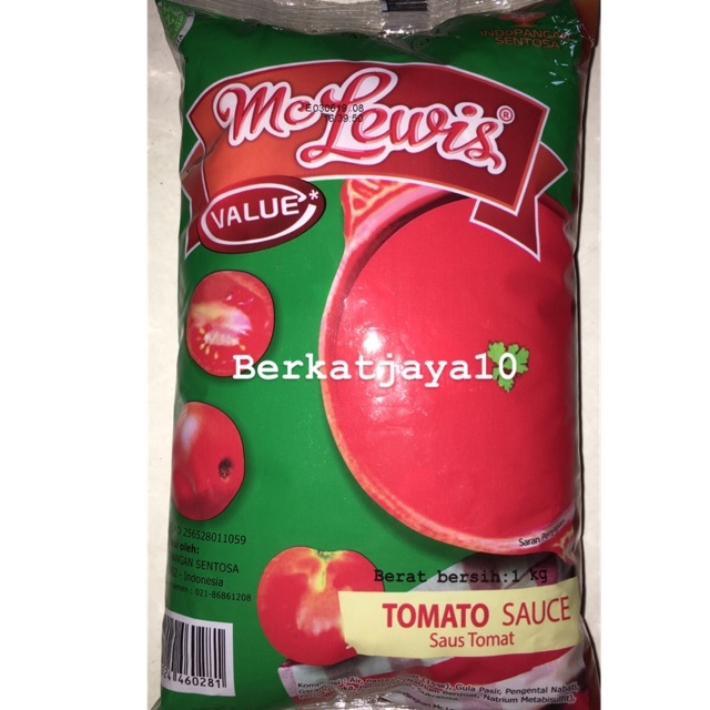 Jual Mc Lewis Value Tomato Sauce Saus Tomat 1 kg | Shopee Indonesia