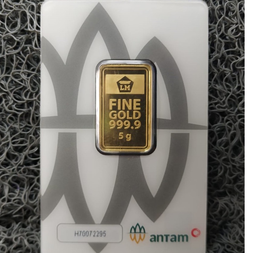 Jual Emas Batangan ANTAM 5 gram Reinvented New Press LM Antam 5 Logam ...