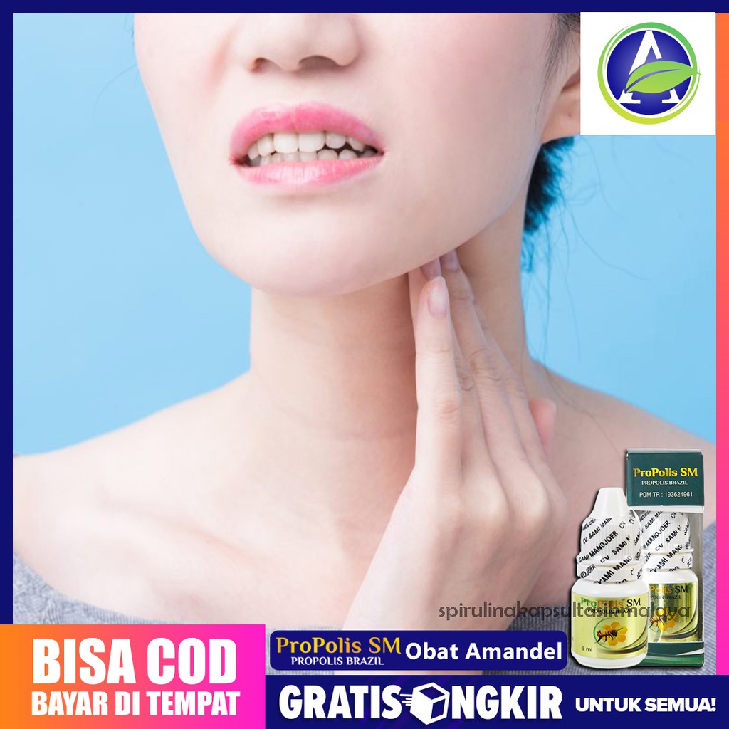 Jual Obat Amandel, Sakit Tenggorokan, Obat Radang Tenggorokan Herbal Alami Propolis SM 100% ASLI ...