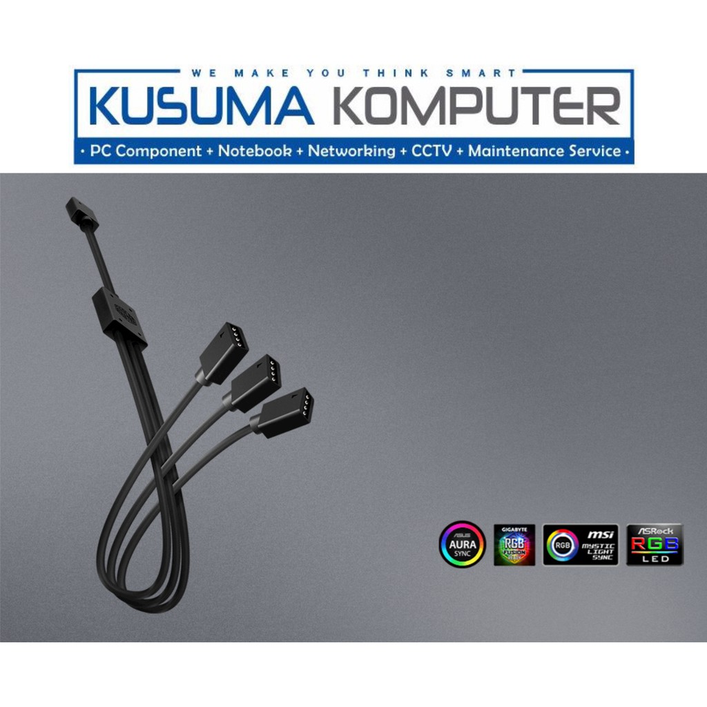 Jual Cooler Master Splitter Cable RGB 1 to 3 | Shopee Indonesia