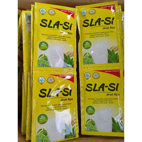 Jual SLA-SI Jeruk Nipis 12 sachet untuk panas dalam. Slasi. | Shopee ...