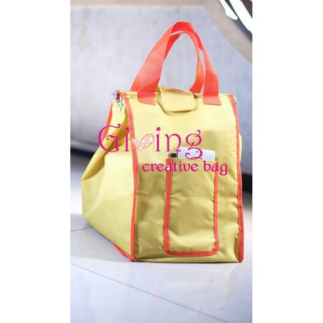 Jual Tas Belanja / Kantong Belanja / Tas Trolley (KUNING) | Shopee ...