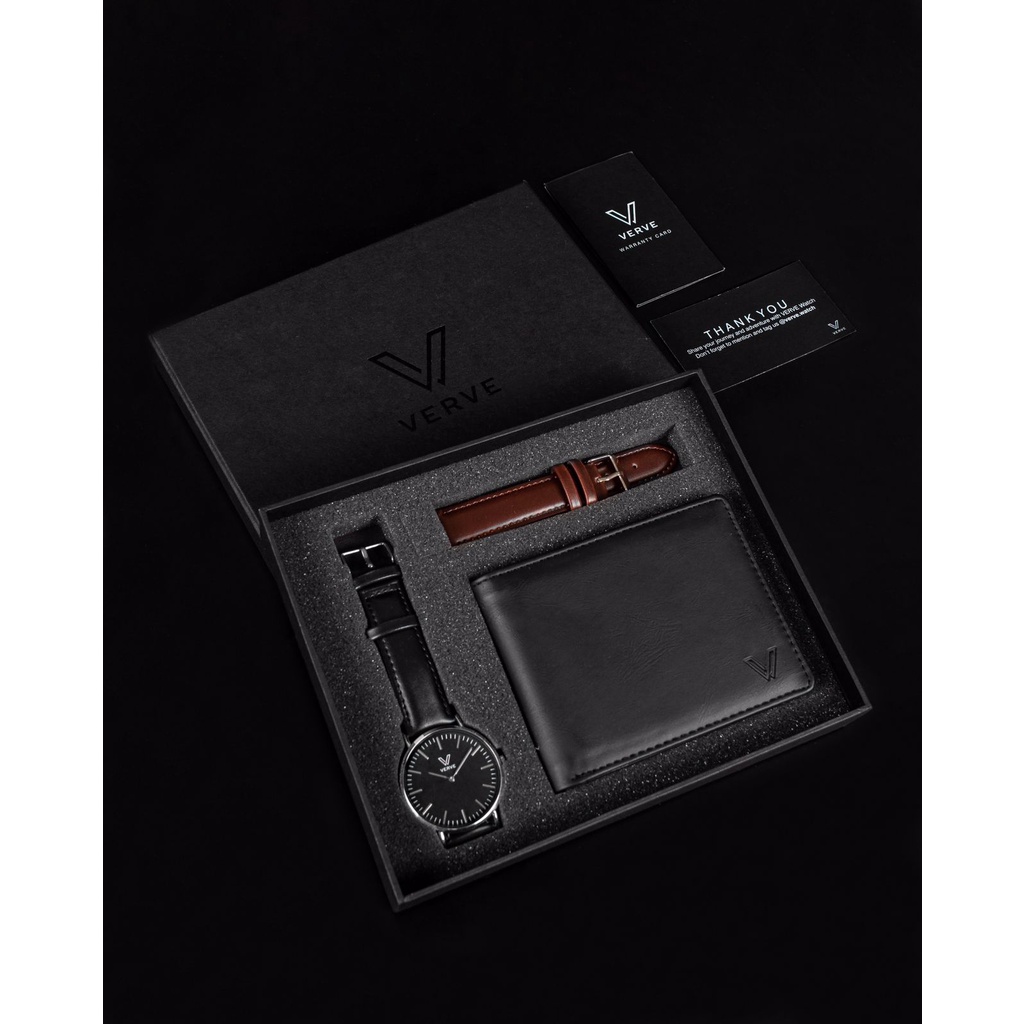 Jual VERVE Exclusive Gentleman Gift Box - Watch, Strap & Wallet - All ...