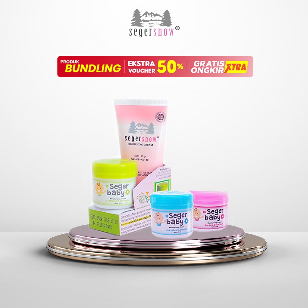Jual Seger Snow Bundle 2in1 | Paket Krim Lightening Cream 60gr & Seger ...