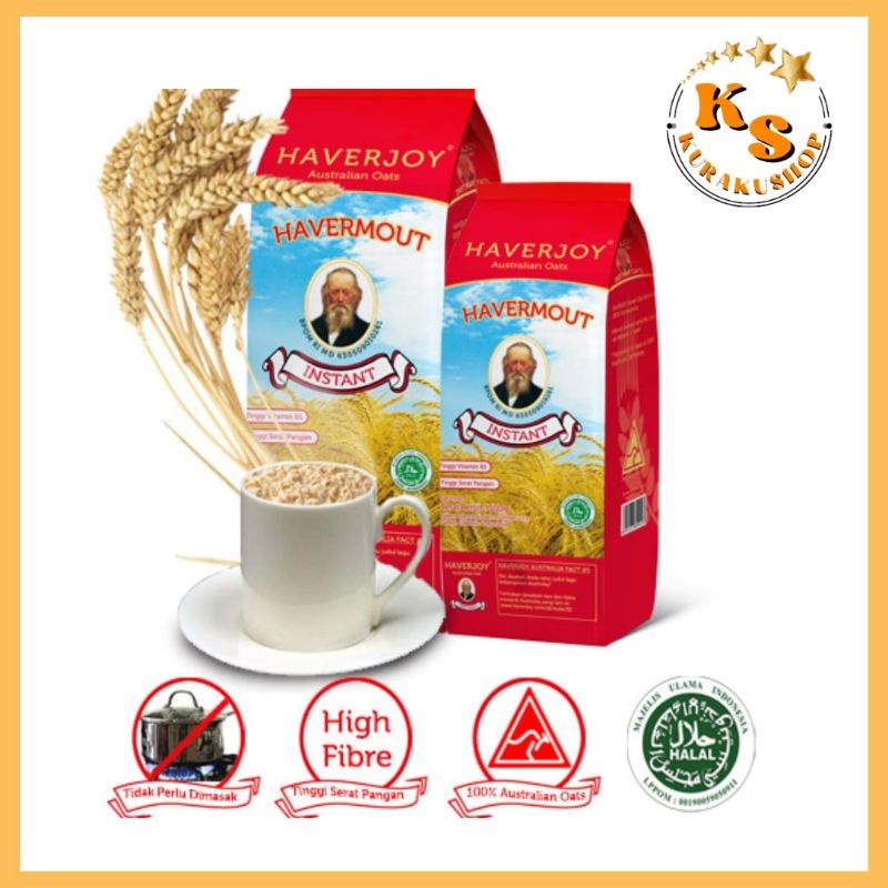 Jual HAVERJOY HAVERMOUT OATMEAL 1KG | Shopee Indonesia
