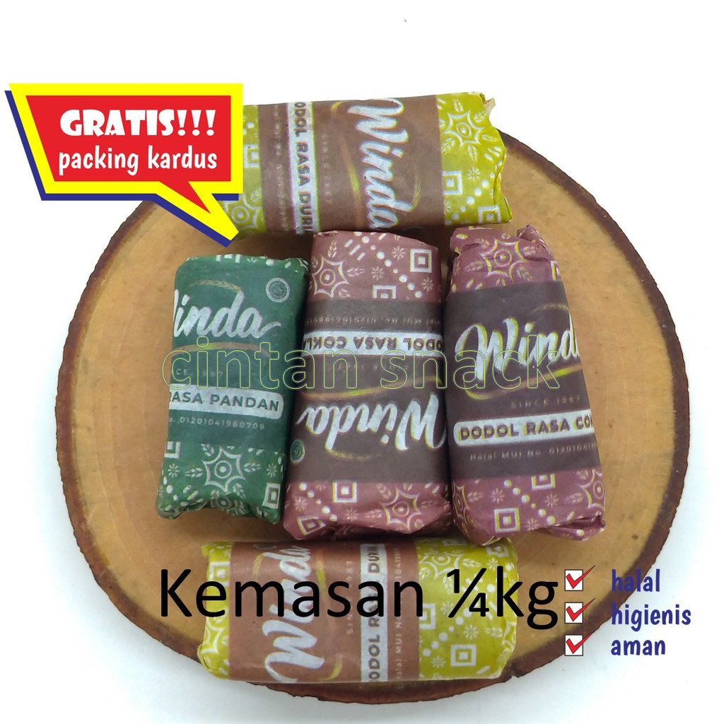 Jual Dodol Batik Kacang Winda 250gr | Shopee Indonesia