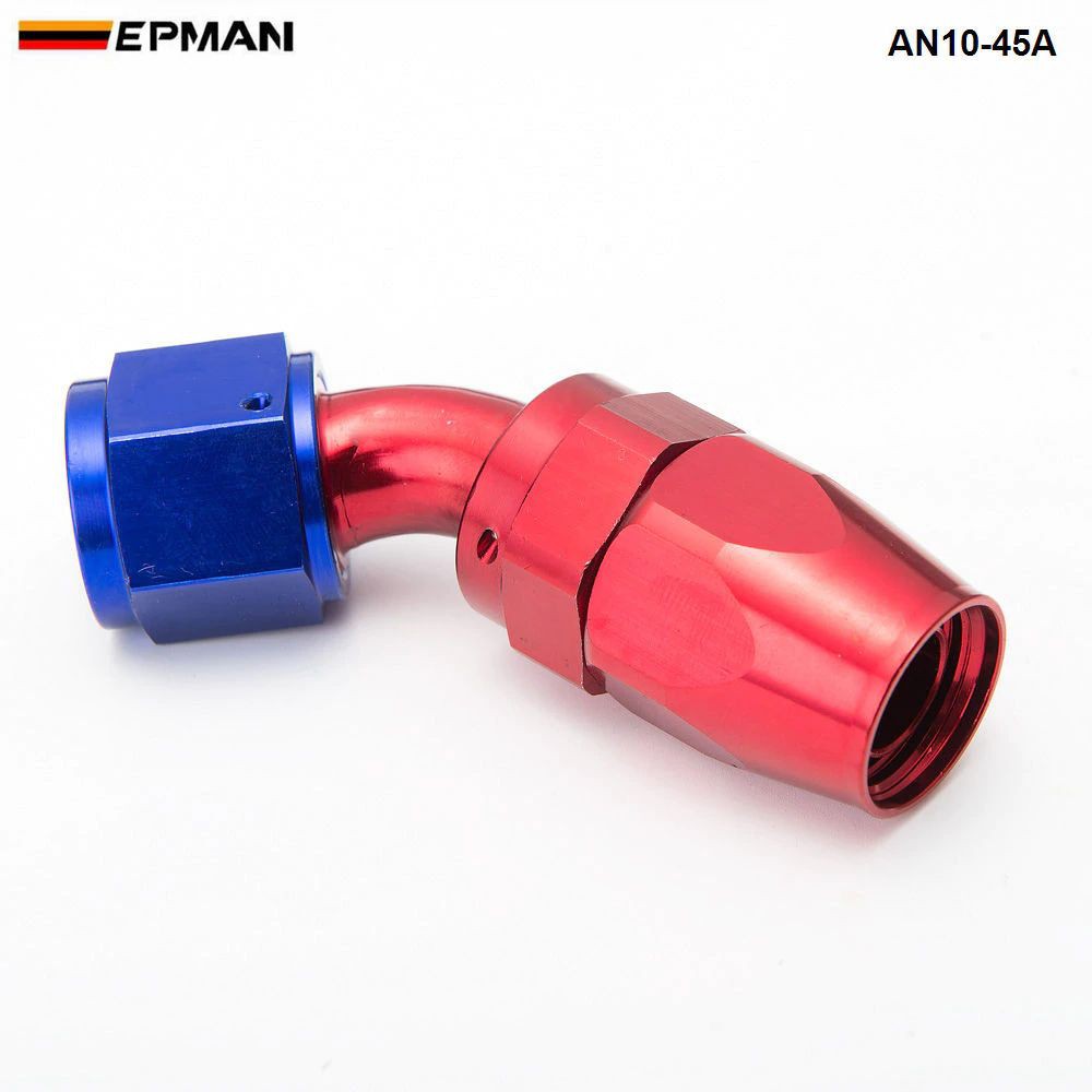 Jual FITTING BRAIDED HOSE AN10 ALUMINIUM 45 DERAJAT | Shopee Indonesia