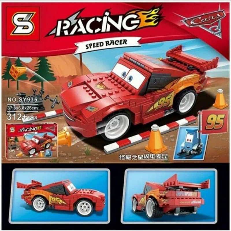 Jual Mainan Lego Brick Mobil Balap the Cars Mc Queen SY935 | Shopee ...