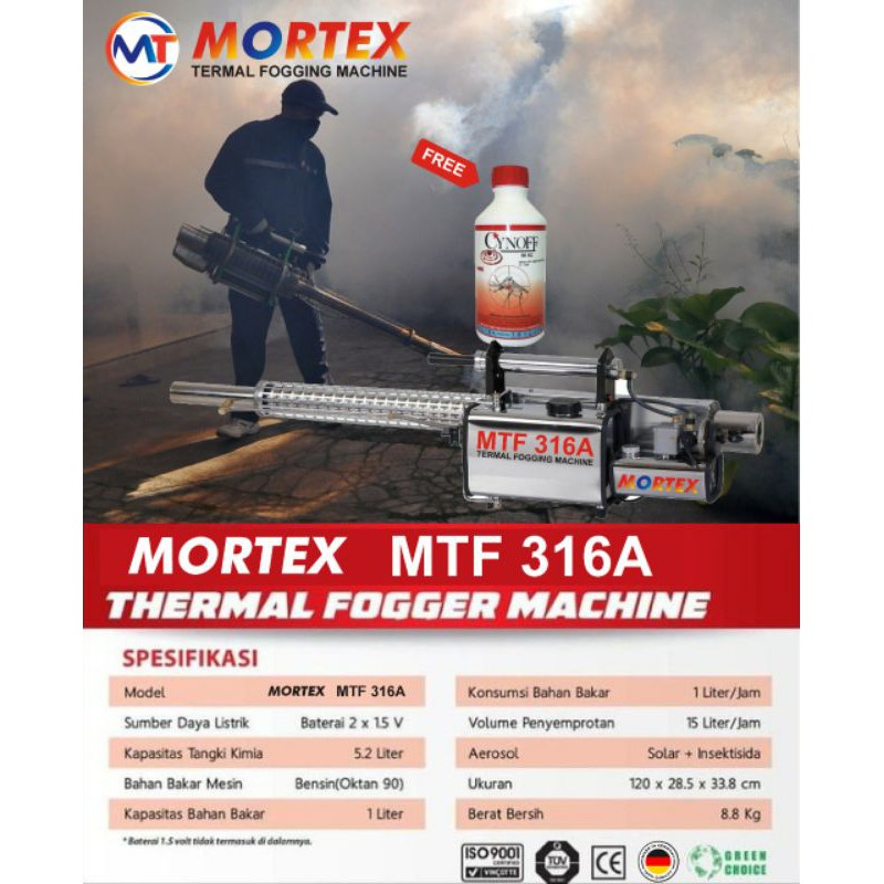 Jual mesin fogging nyamuk Asap Mortex MTF-316A Mesin Fogging DBD German Tek | Shopee Indonesia